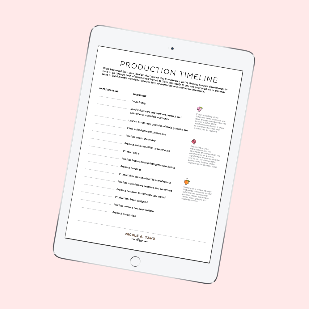 How to Create a Production Timeline - The Design Lab