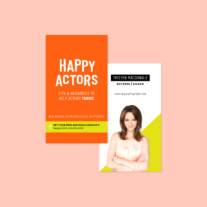 Happy Actors Business Cards - The Design Lab
